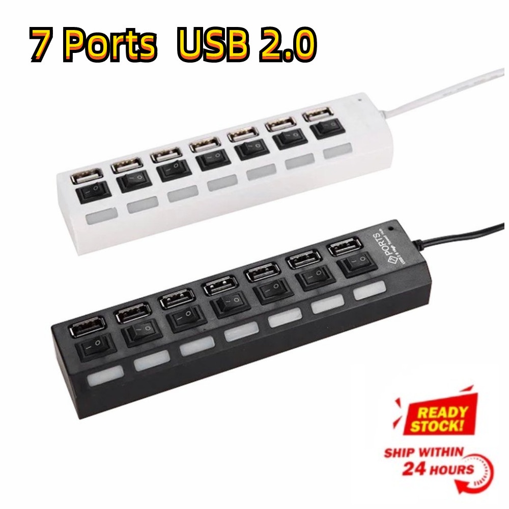 Usb 3.0 HUB Splitter Multi Varios Puertos Con Interruptor Adaptador De ...