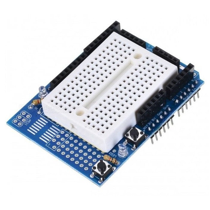 Arduino UNO Proto Shield Prototipo De Expansión Con Mini Breadboard | Shopee Colombia
