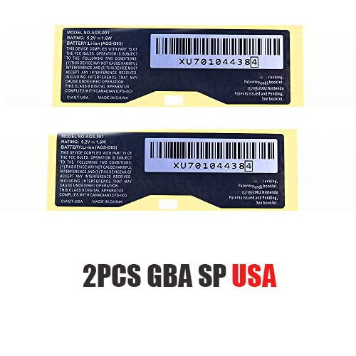 2 Pegatinas De Etiquetas Para Gameboy Advance GBA SP , Etiqueta Color ...