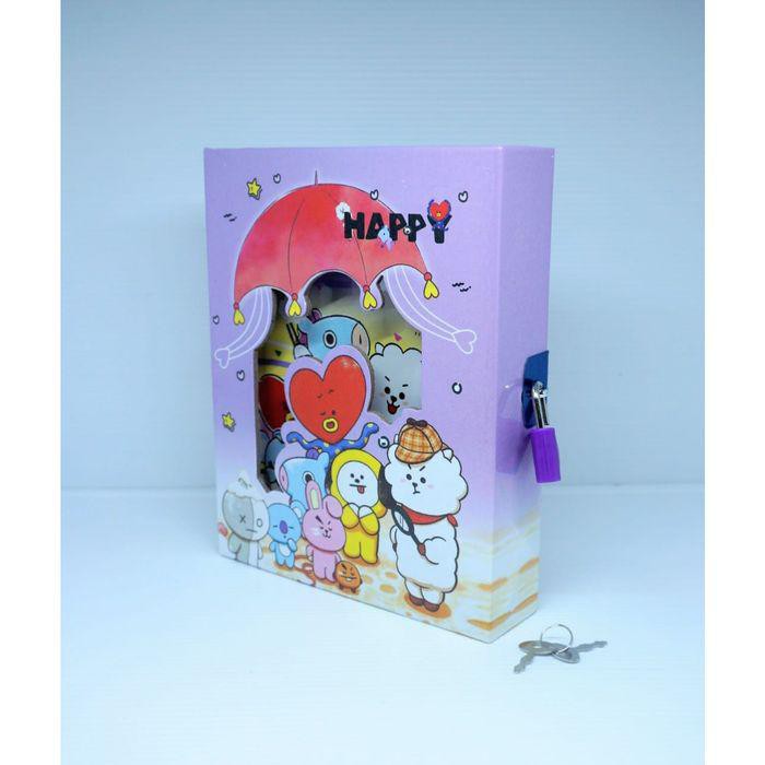 Cuadernos / libros diarios / diario secreto con candado de personajes ...