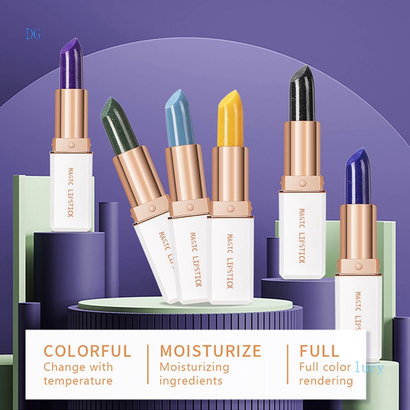 DG Color Azul Cambios Mágicos Lápiz Labial Maquillaje Para Las Mujeres ...