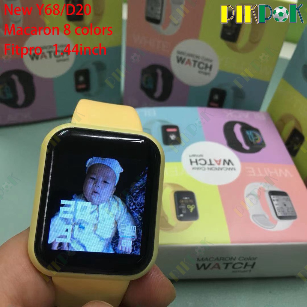 Macaron Y68 Smartwatch D20 Colorido Reloj Inteligente Moda Fitness ...
