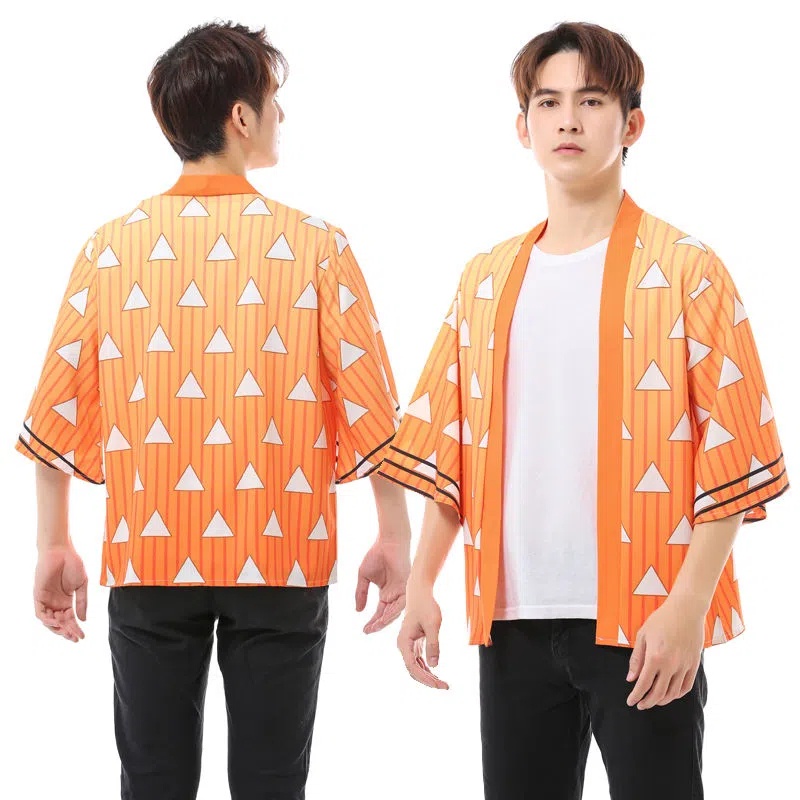 Abrigo kimono Para Niños Demon Slayer Cosplay kamado Tanjiro Nezuko ...