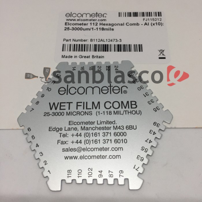 Venta de Elcometer 112 espesor de película húmeda aluminio | Shopee ...