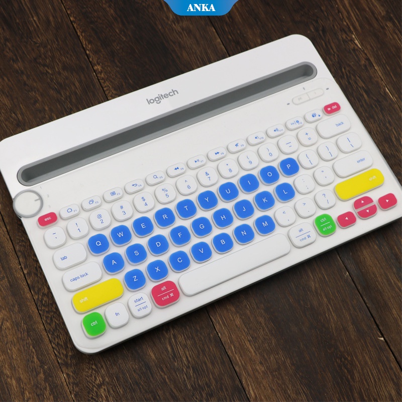 Logitech K380 teclado Bluetooth color portátil teclado de silicona K480 cubierta protectora ...