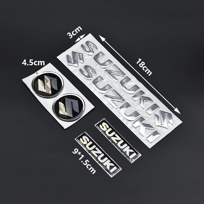 * STOCK Listo * 45/50/55/60mm Para Suzuki Letras En Relieve Pegatinas ...