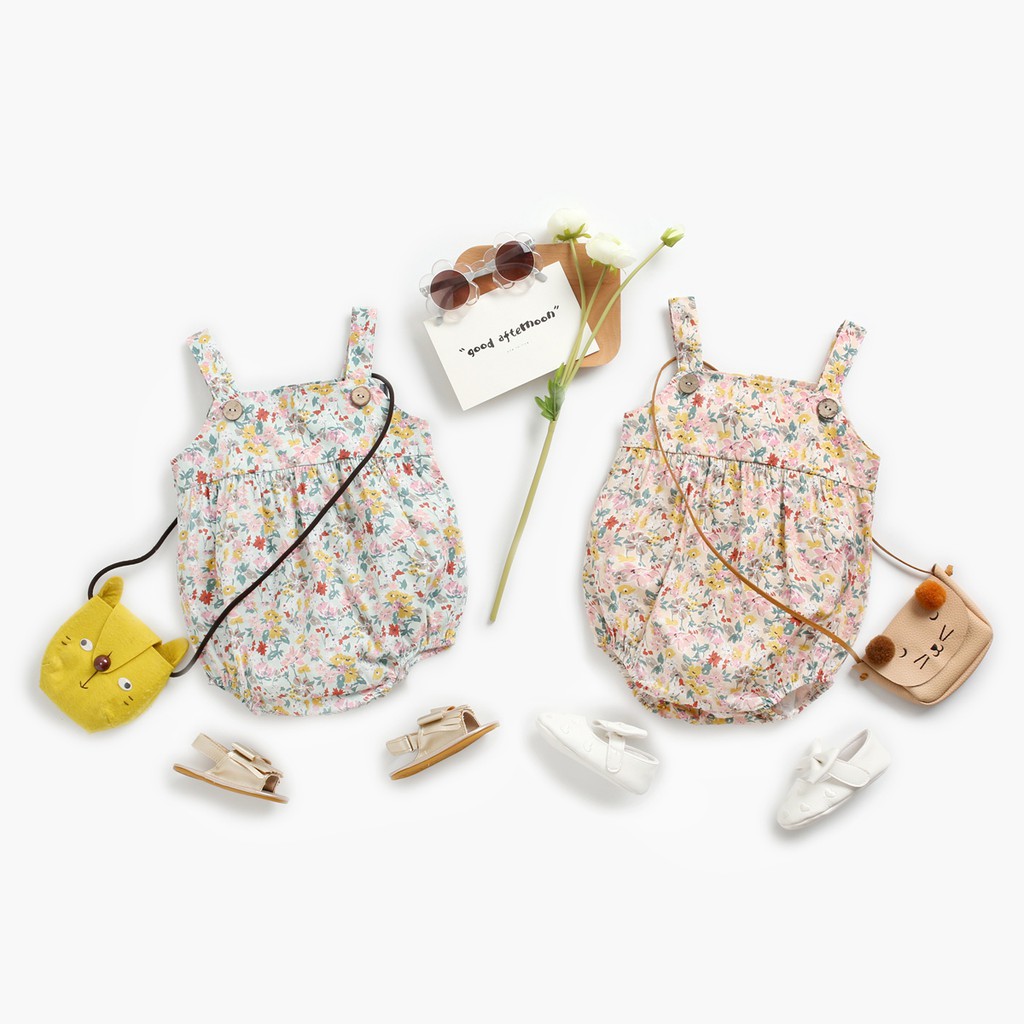 Monos Florales De Verano Para Bebés Ropa De Bebé De Algodón Para Niñas ...
