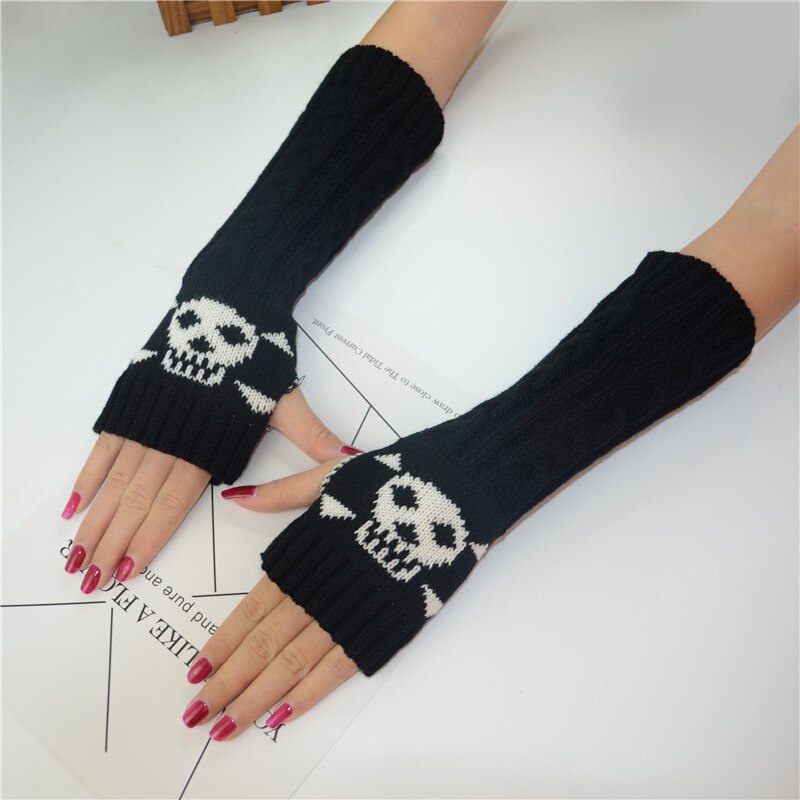 Pink Cartoon Gloves Honey Girls Winter Half Finger Cosplay Glove Anime ...