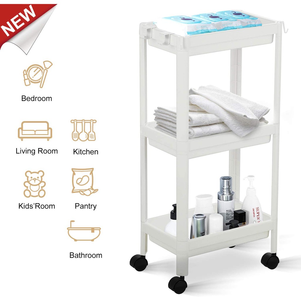 Estante De Almacenamiento 3/4 Niveles Organizador De Rodillos Carro ...