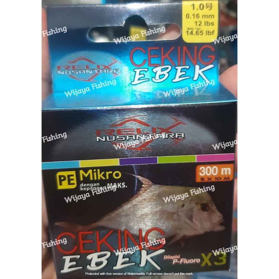 Relix NUSANTARA PE hilo trenzado CEKING EBEK 300m X3 multicolor 300m | Shopee Colombia