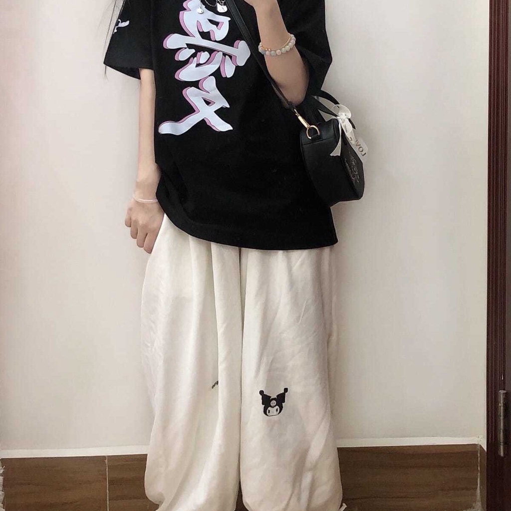 Sanrio Hello Kitty College Style Pantalón Ancho Y2k Trend 2022 Ropa De ...