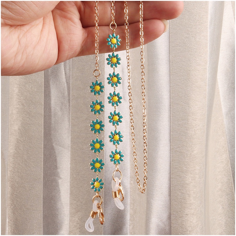 Daisy Pearl Máscara Cadena Gafas Anti-Pérdida Extensor Para Hijab ...