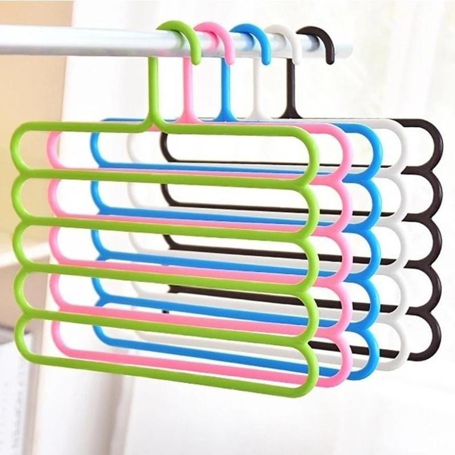 Colorido Engrosamiento Multiusos De Cinco Capas Estante De Pantalones ...