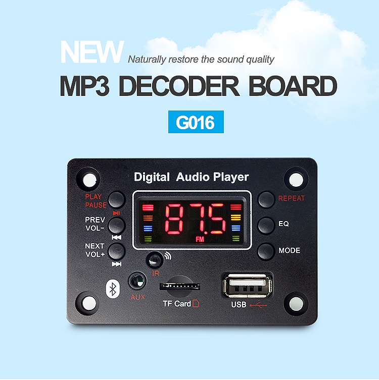 5V 12V LED Digital Bluetooth MP3 Tablero WMA Decodificador Coche Módulo ...