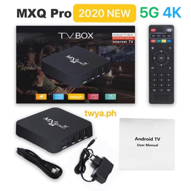 MXQ Pro Tv Box set top 4k 1gb 8gb wifi 5G android Smart ultra hd ...