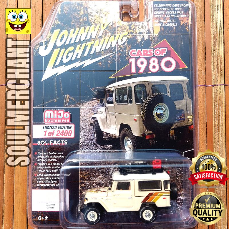 Johnny LIGHTNING TOYOTA LAND CRUISER CREAM-Autos De 1980 JEEP TLC FJ40 ...