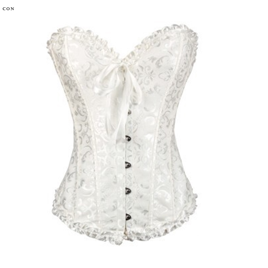 Corsé De Hueso De Encaje Para Mujer/De Novia Vintage Bustier Superior ...