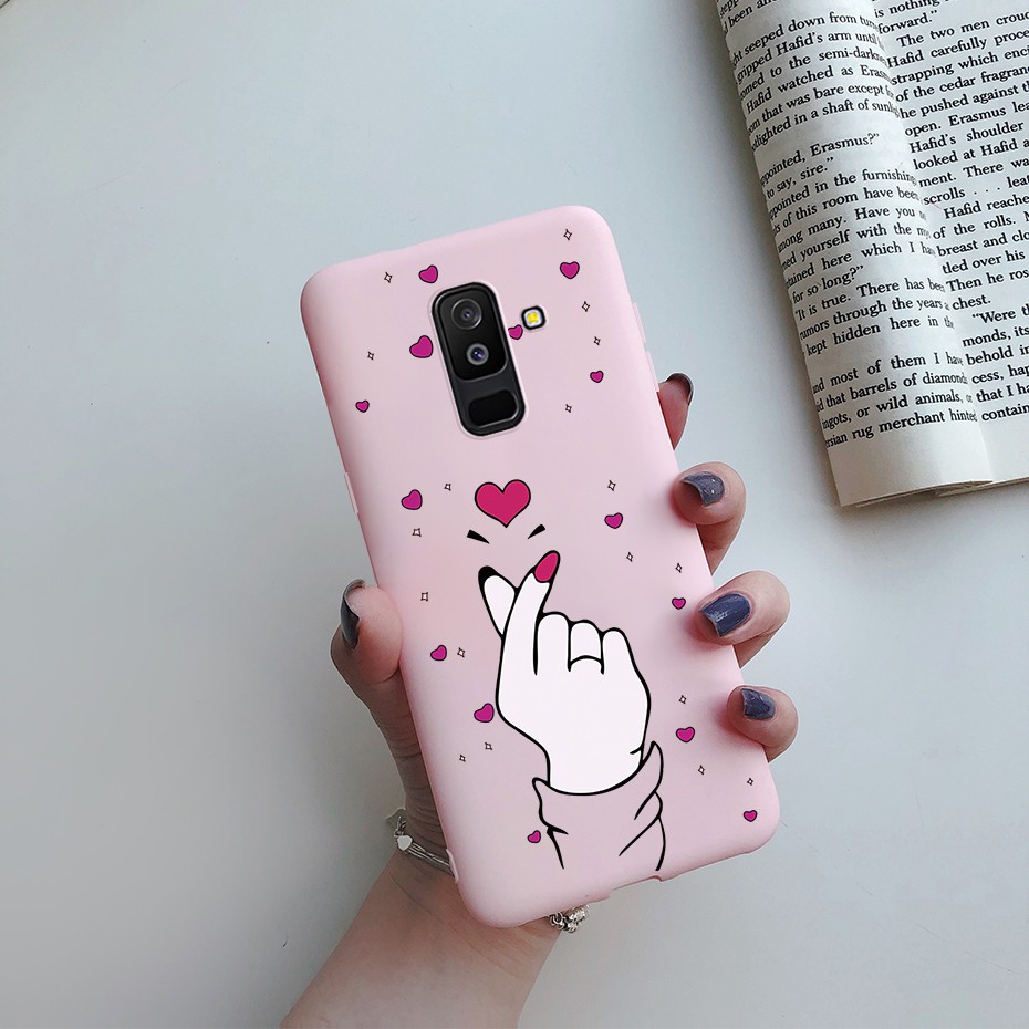 funda para samsung galaxy a6 2018/a6 plus 2018 a6+/funda de silicón suave con diseño de tpu ...