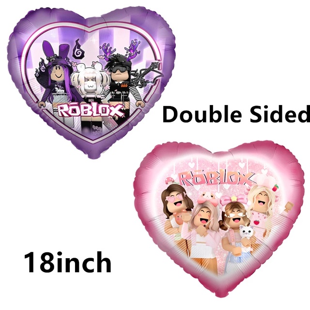 6 Pzs Globos De Aire Rosa Roblox Con Número De 32 Pulgadas Decoración ...