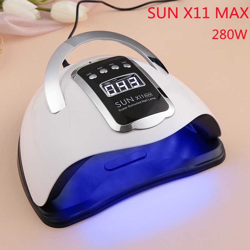 Sun X3/X7/X9/X10/X11 Max 280w Lámpara Led Gel Uv Secador De Uñas 10/30/60/99s Con Sensor De ...