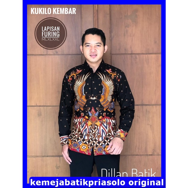 Premium Tops Camisa Batik Solo Hombres Manga Larga Completa Tricot ...