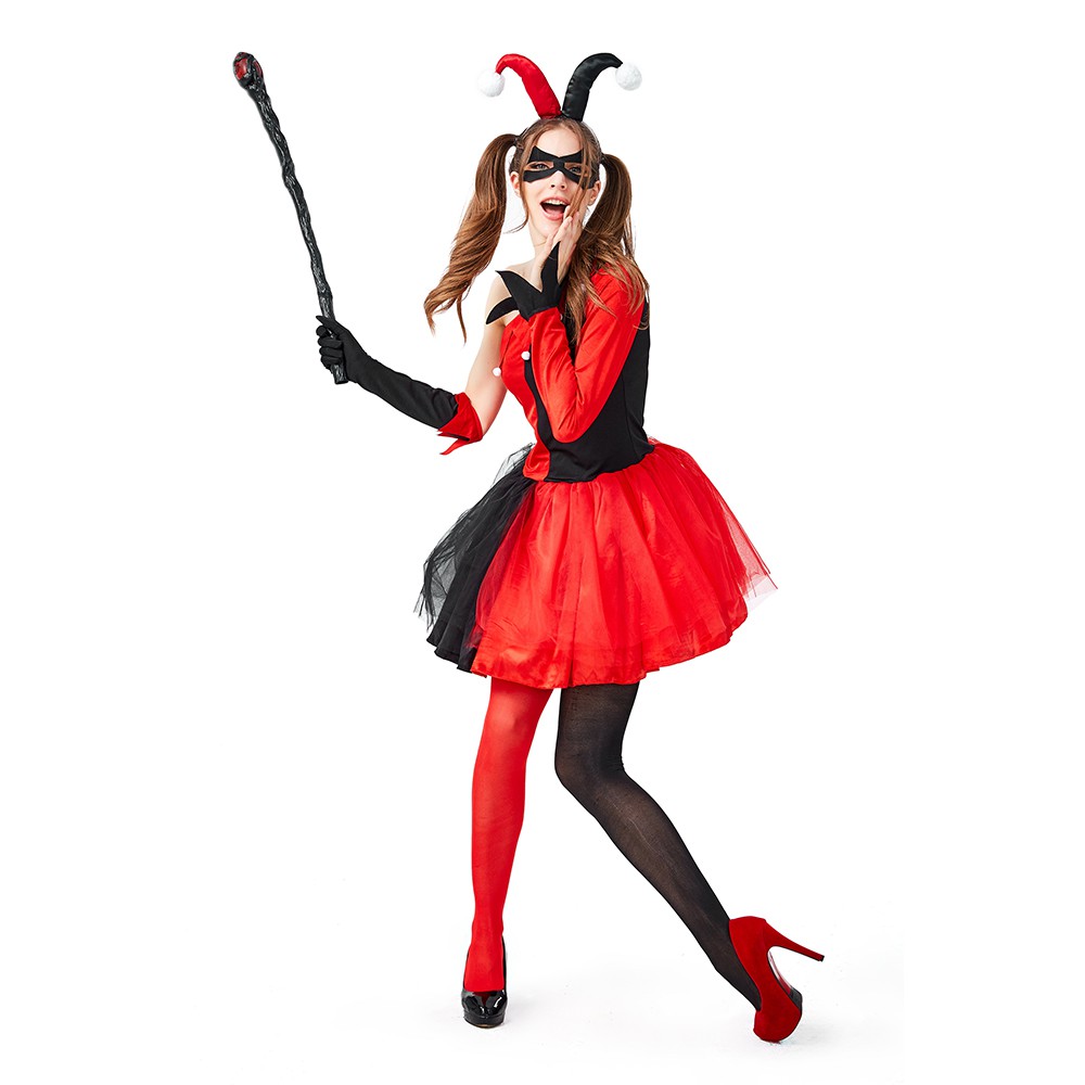 Disfraz De Halloween Para Niñas Payaso De Circo Princesa Vestido De