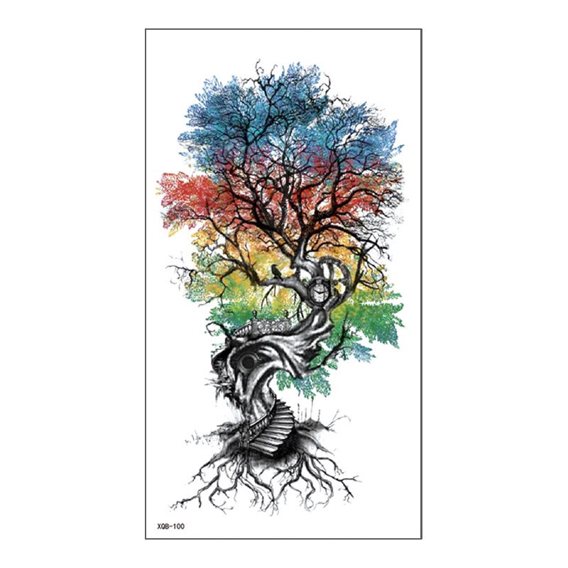 Luz De La Luna Vuelo Pájaro Oso Tatuaje Pegatina Salvaje Lobo Tigre Tatuajes Pierna Tobillo ...