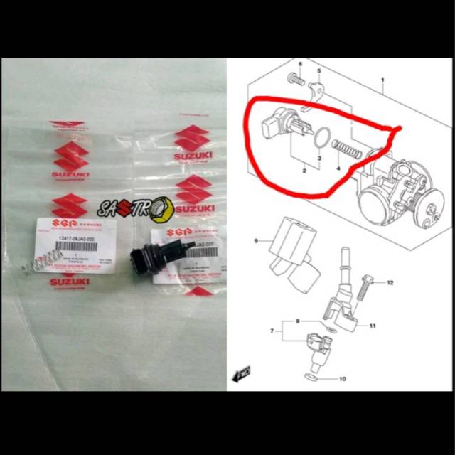sensor De Estrangulamiento Isc Paso suzuki NEX Permite Abordar GSX ...