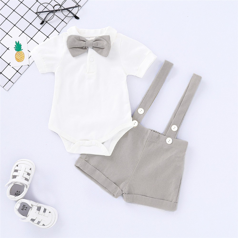 Ropa para bebé Mini caballero recién nacidos Trajes De Manga cortas con ...