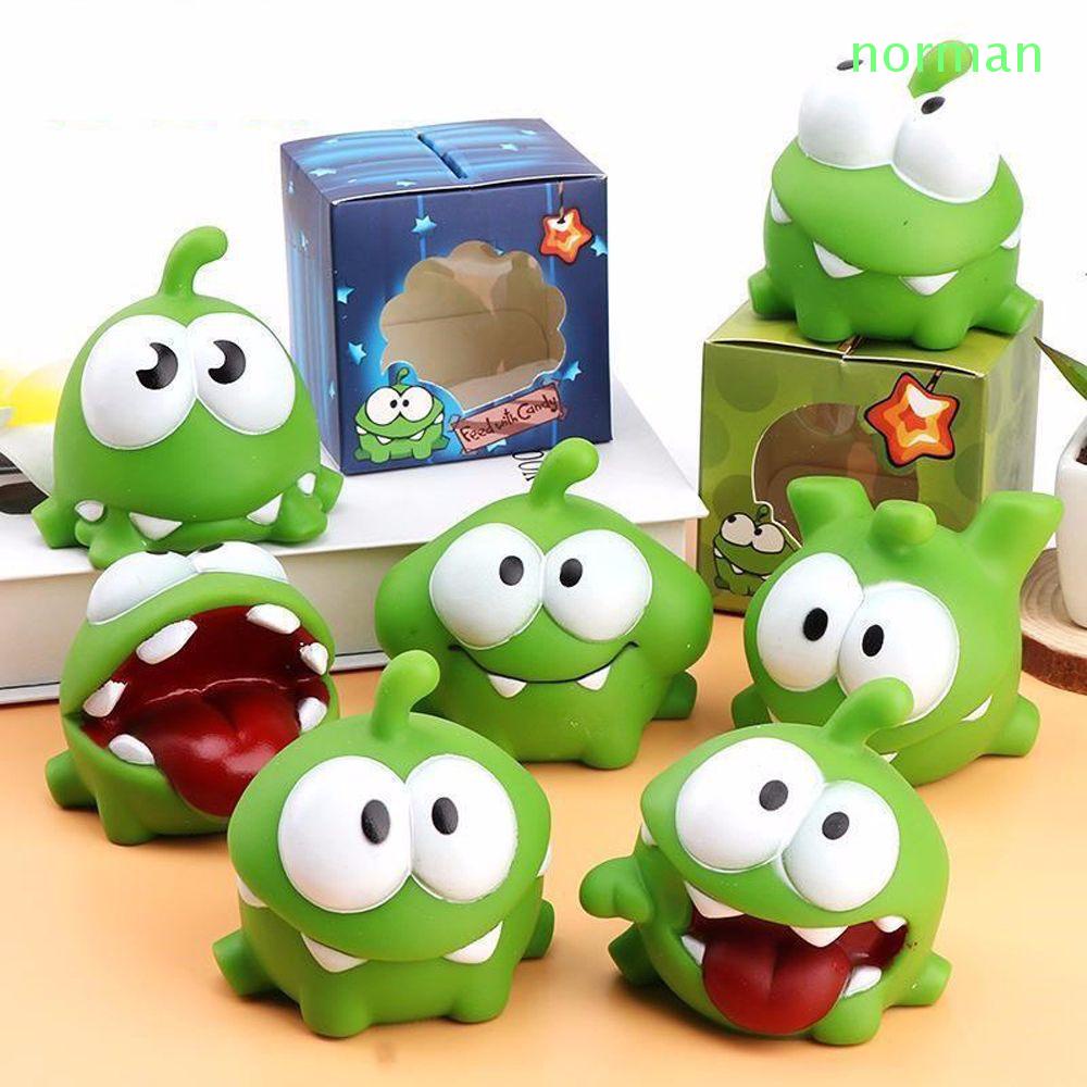 NORMAN1 Kawaii Om Nom Muñeca Juguetes Niños Cortar La Cuerda Rana De ...