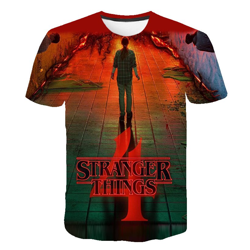 Originalidad 2022 Summer Stranger Things 4 Camisetas Dibujos Animados ...