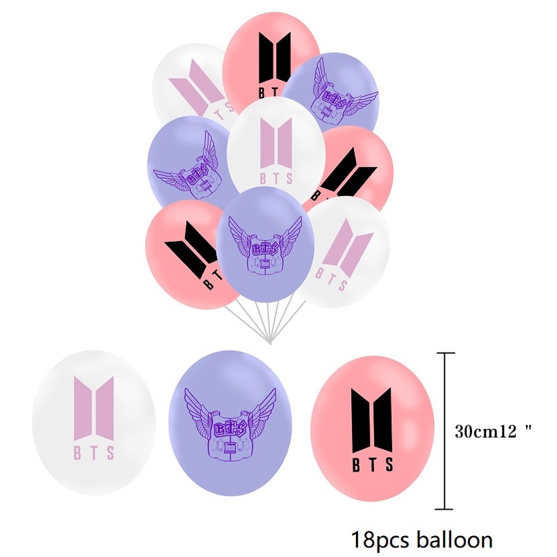 Globo BTS Party Decorar El Festival De Cumpleaños Para Niños Celebra ...