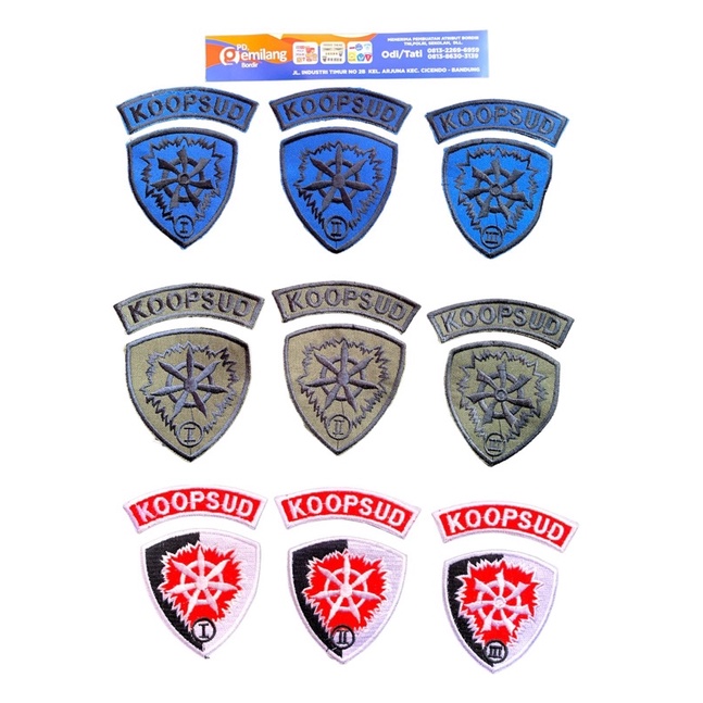 Koopsud I-II Símbolo De Ubicación Insignia | Pdl-pdh-sbp Bordado De ...