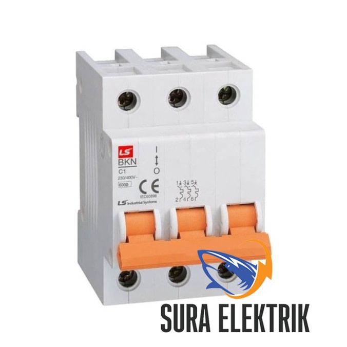 MCB LS BKN-3P (1A 2A 3A 4A 6A 10A 16A 20A 25A 32A 40A 50A 63A) | Shopee Colombia