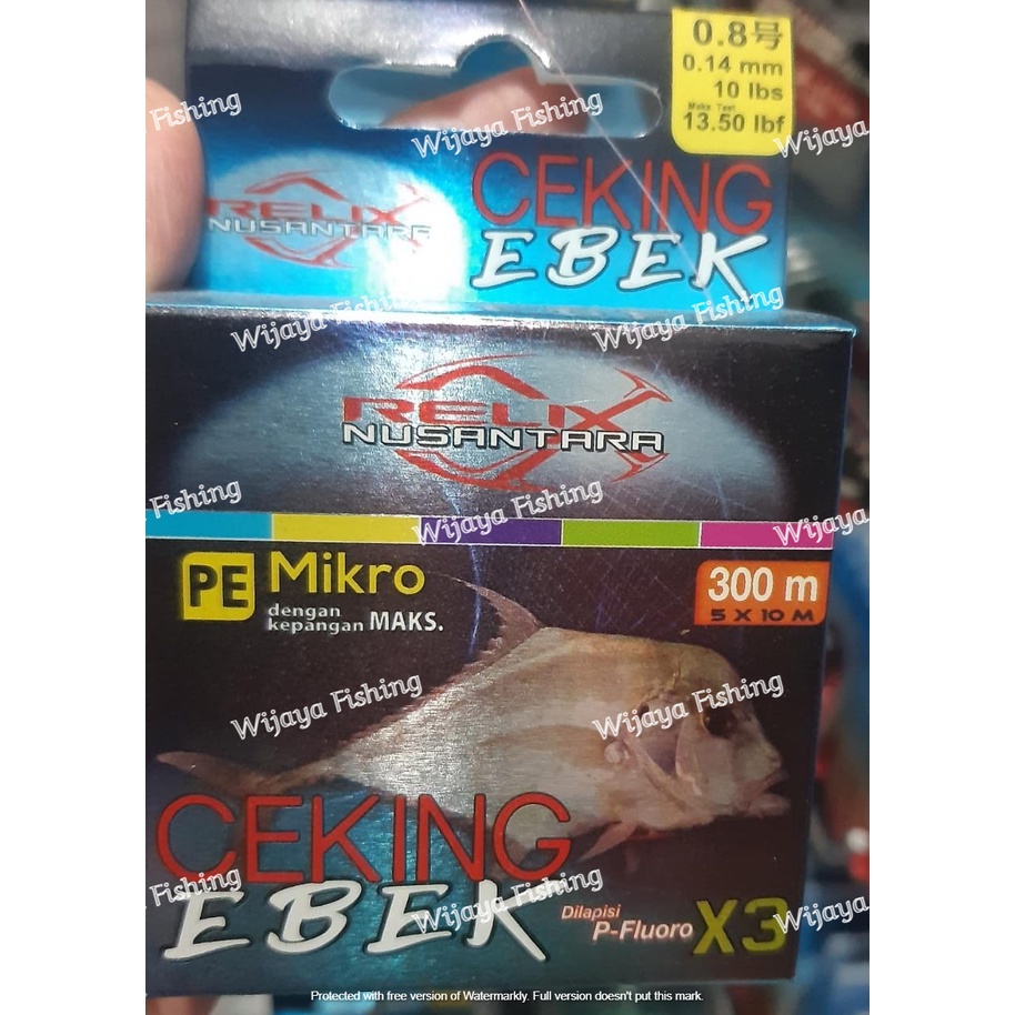 Relix NUSANTARA PE hilo trenzado CEKING EBEK 300m X3 multicolor 300m | Shopee Colombia