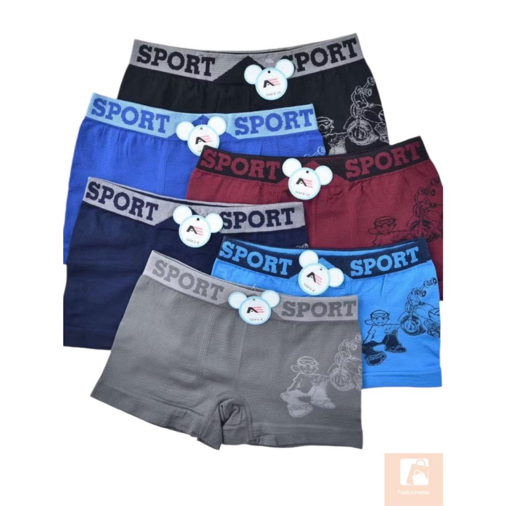 Caja Infantil Ropa Interior Microfibra Sin Costura Confort | Shopee ...