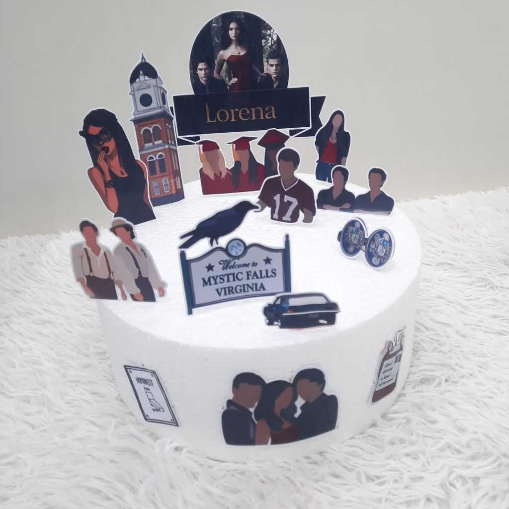 Topper de bolo The Vampire Diaries | Shopee Colombia