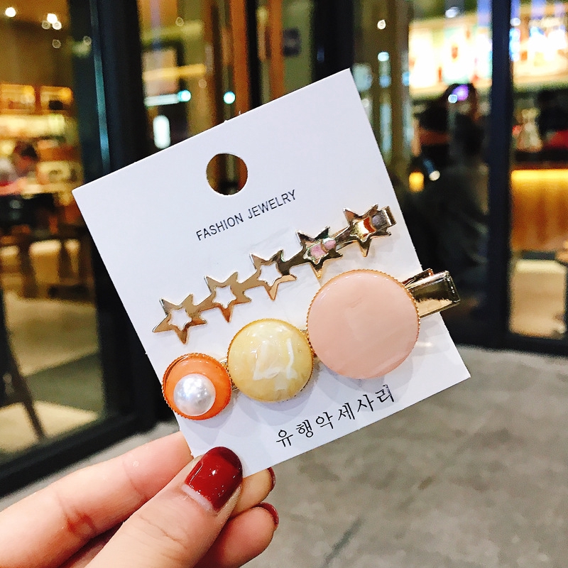 Clip Lateral De Estrellas Círculo Geométrico Horquilla De La ...