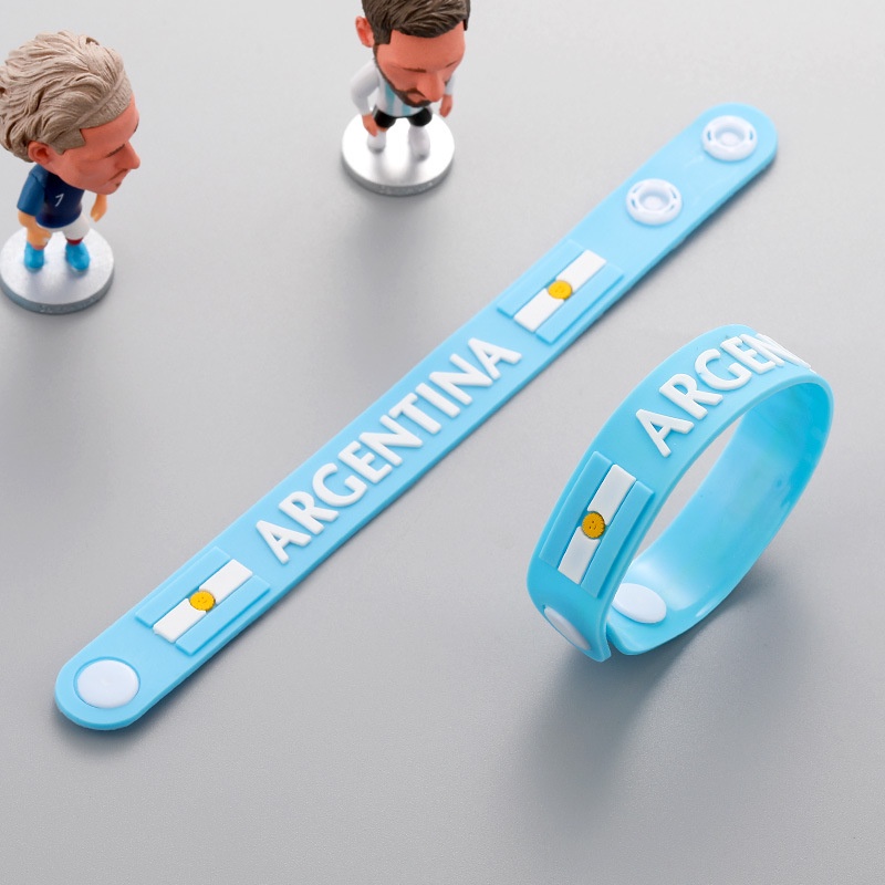 2022 Katar Copa Del Mundo Mercancía Equipo Nacional Pulsera De Goma ...