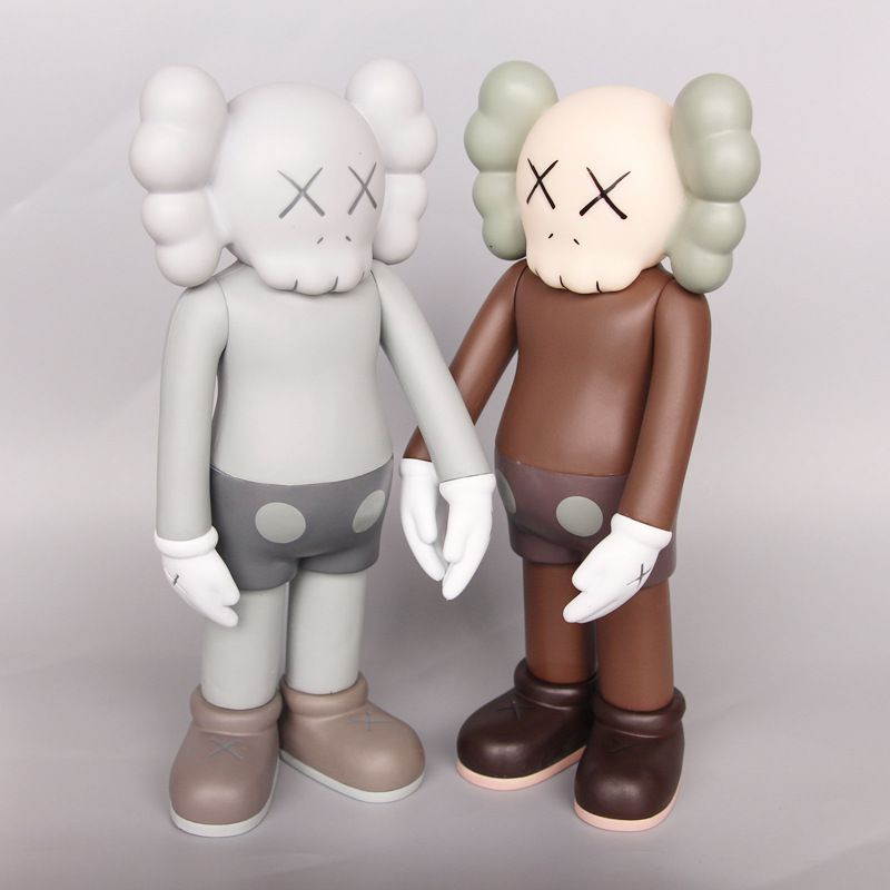 KAWS Kws mate pvc Figura De Acción Media Felpa Lino Abierto Edición bff ...