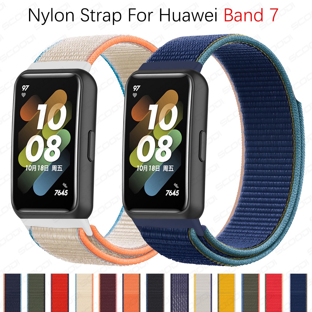 Correa De Nailon Para Huawei Band 7 Smart Watch Deporte Tejido Banda ...