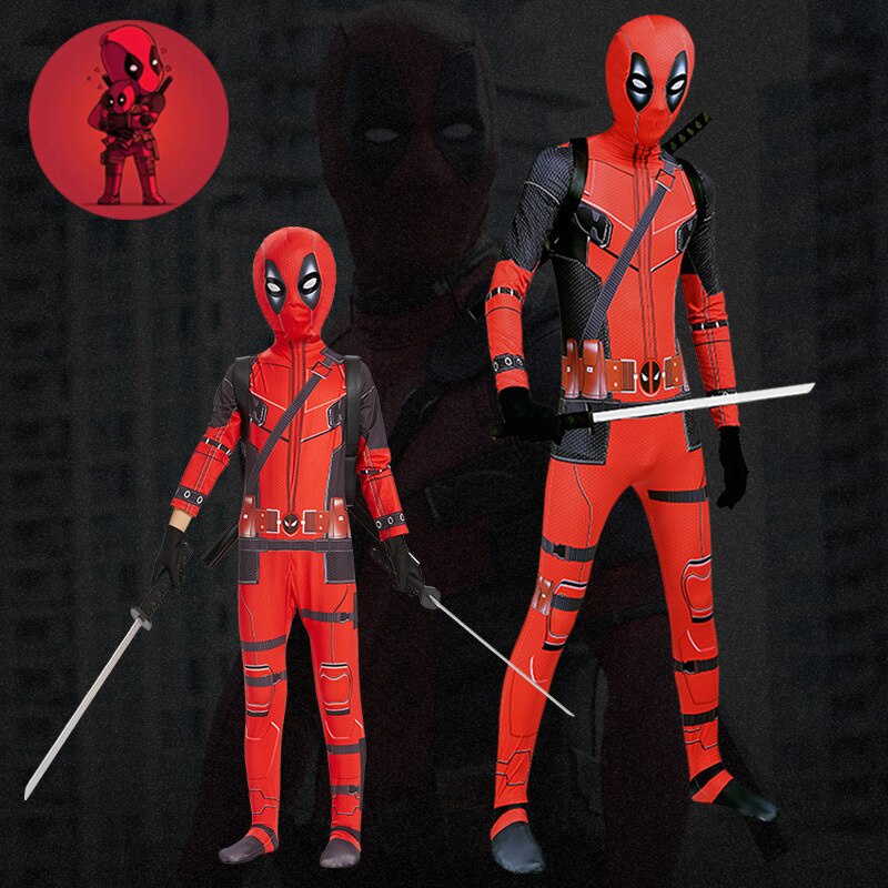 Deadpool Niños Cosplay Disfraz De Superhéroe Disfraces Máscara Traje ...