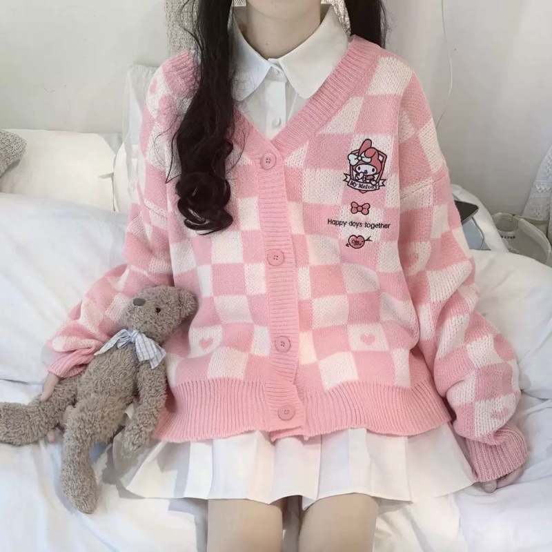 Chaqueta De Amor Sanrio | Kuromi pompompurin cinnamoroll Cardigan Top ...