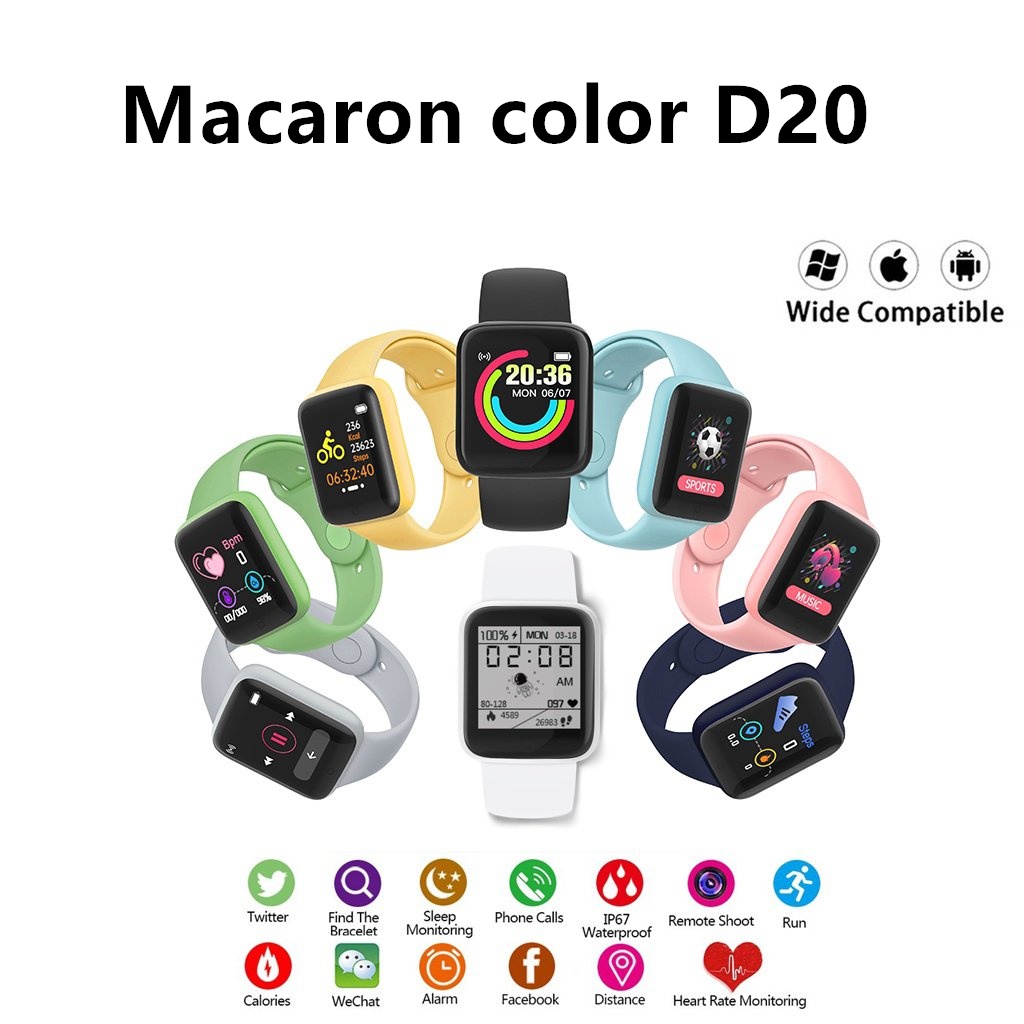 Y68 Smart Watch Fitness Tracker Digital Corazón Reloj inteligente ...