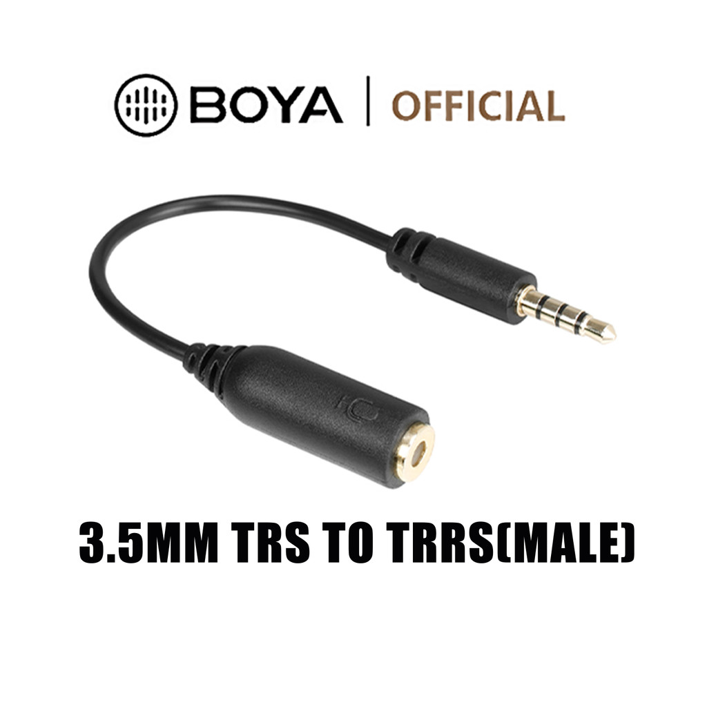 Adaptador De Audio BOYA BY-CIP2 Pro De 3,5 Mm TRS (Hembra) A TRRS (Macho) | Shopee Colombia