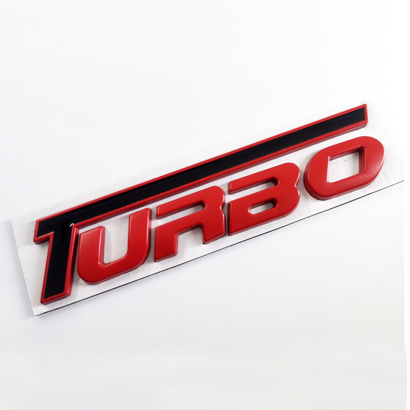 1 x Metal Nuevo Modelo TURBO Letra Coche Maletero Trasero Decoratuve ...