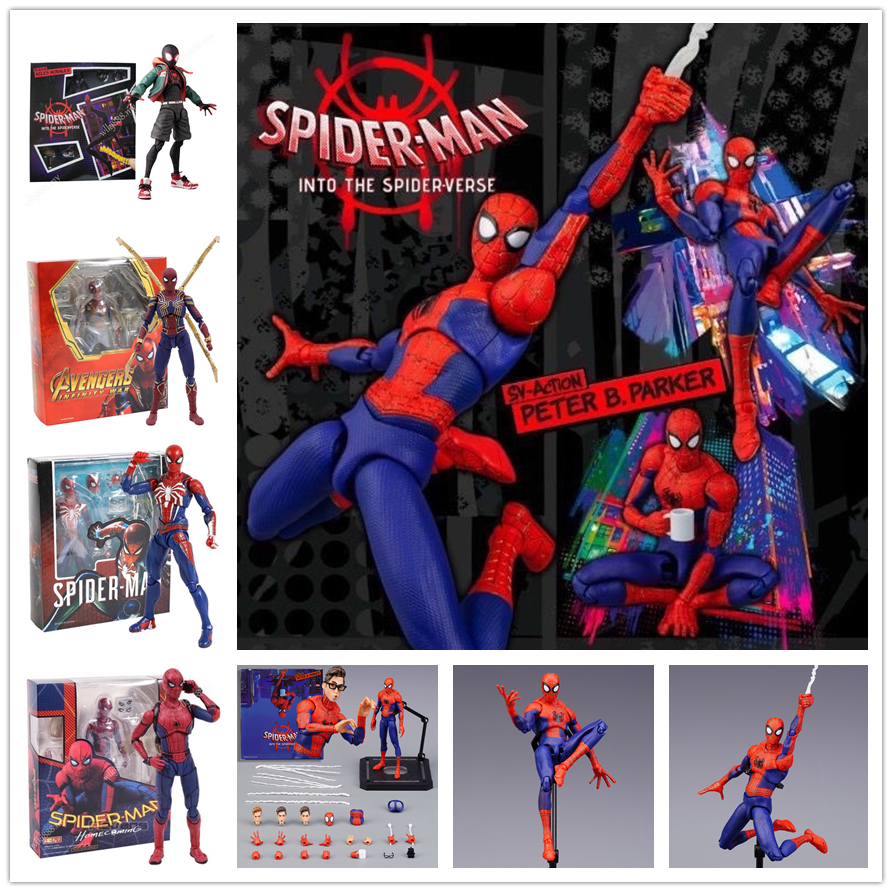 SV Action-SpiderMan Into The Spiderverse Articulado Figura De Acción ...