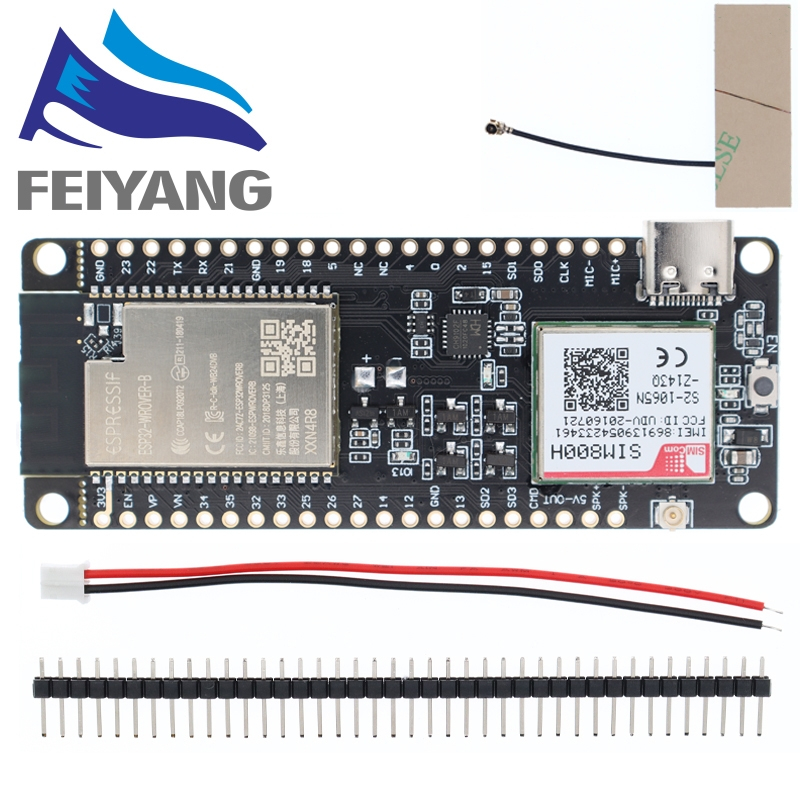 TTGO T-Call V1.4 ESP32 Módulo Inalámbrico Antena SIM Tarjeta SIM800H Y GSM/GPRS Para arduino ...