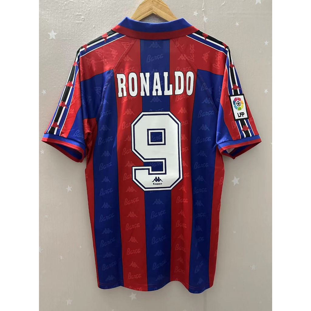 96-97 Barcelona RONALDO STOICHKOV Camiseta De Fútbol Retro De Calidad ...