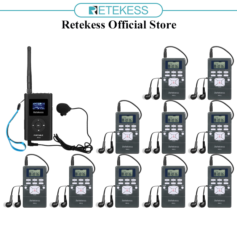 Retekess Ft11 Transmisor Fm Pr13 Receptor De Radio Sistema De ...